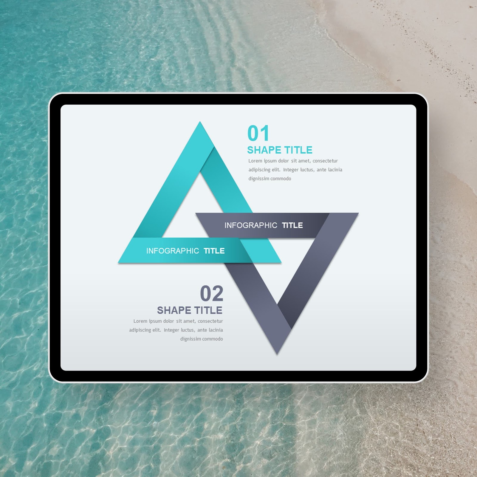 Twins Sharp Triangle PowerPoint Templates - PowerPoint Free
