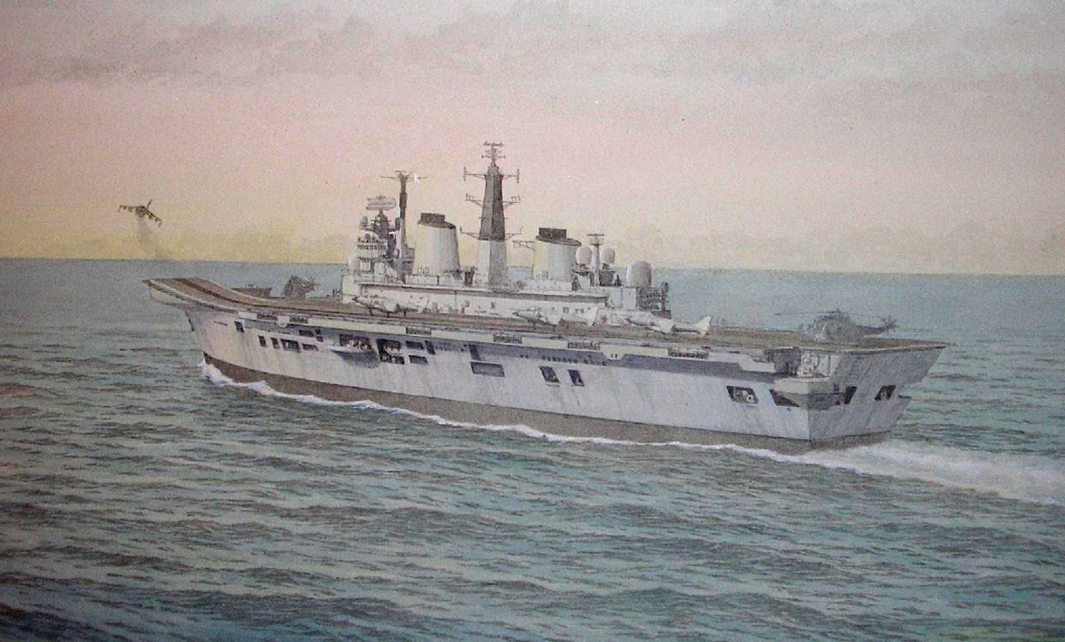 Keith Bacon Naval Artist: HMS Invincible