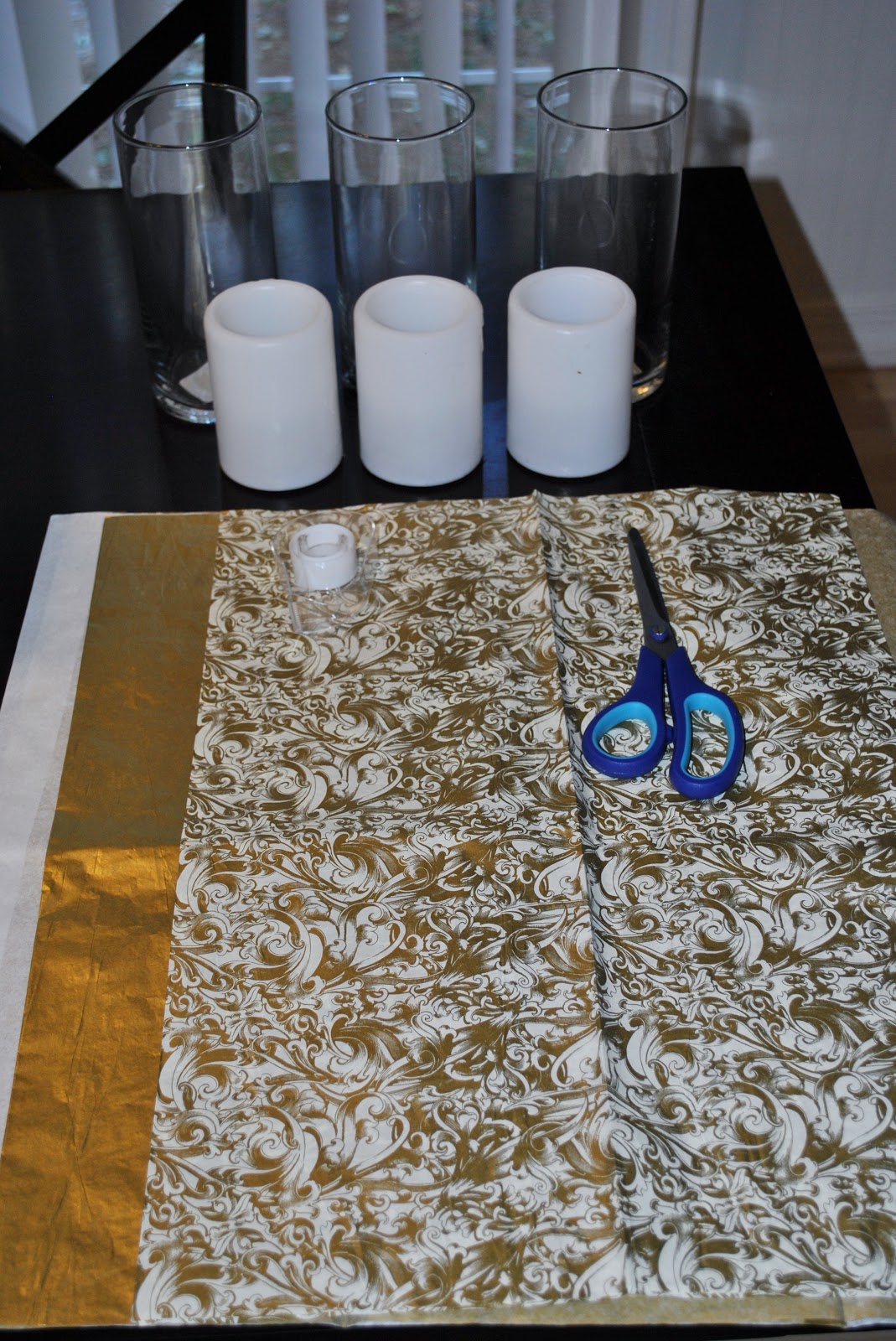 Life With 4 Boys: DIY Tissue Paper Luminaries