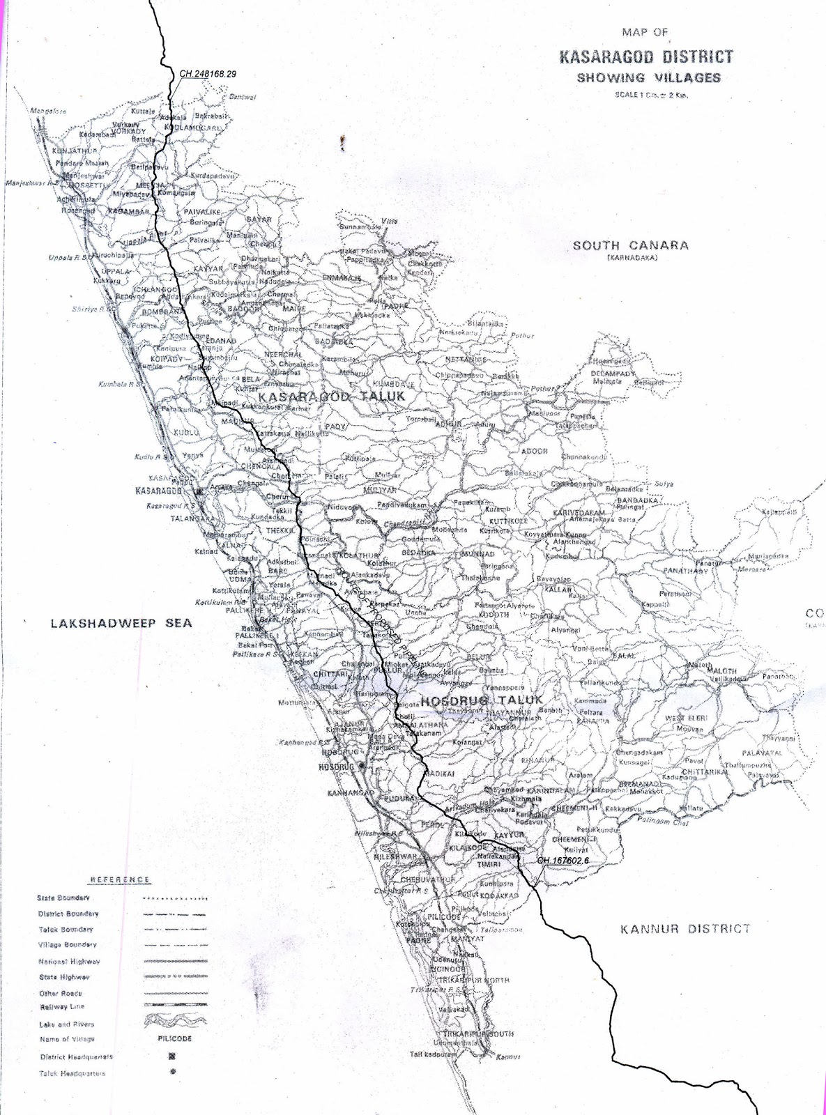 GAIL...deadly sail on the lives of people: Kasaragod Map