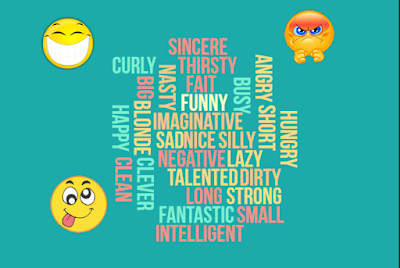 OUR ENGLISH BLOG: MY WORD CLOUD FOR ADJECTIVES BY IRENE SALINAS.