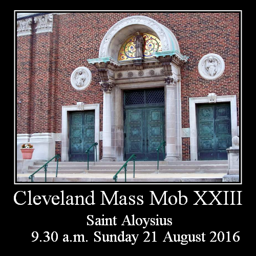 Cleveland Mass Mob: Cleveland Mass Mob XXIII — Saint Aloysius