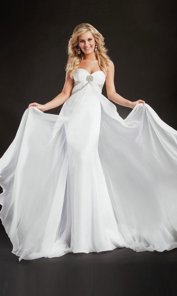 Women Fashion Mania: Whit Prom Dresses Collection