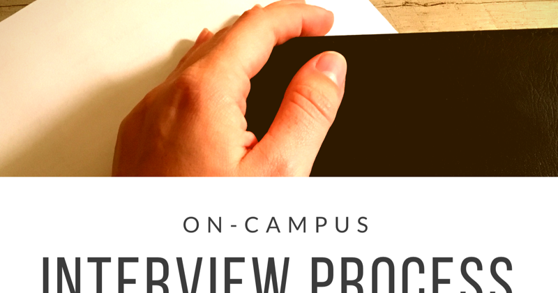 blondegalese: On-Campus Interviewing Process