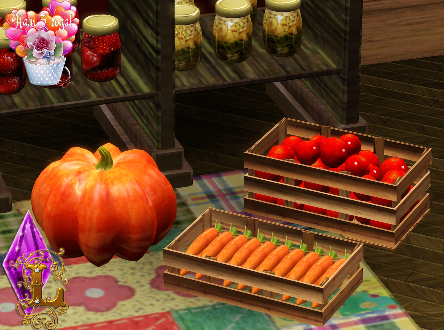 Ladesire's creative corner): TS3 - Medieval Kitchen by Ladesire