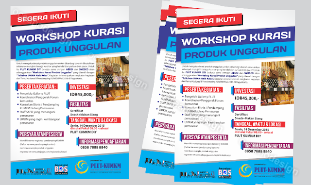 desain grafis poster workshop PLUT jogja - Jasa Desain Grafis Jogja