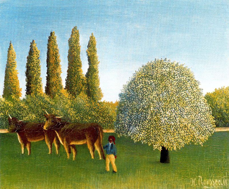 Painting of Henri Rousseau artist, Henri Rousseau paintings