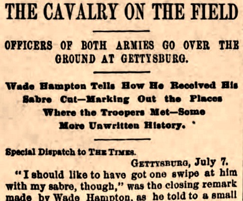JOHN BANKS' CIVIL WAR BLOG: 'A sight for the gods': Wade Hampton's 1886 ...