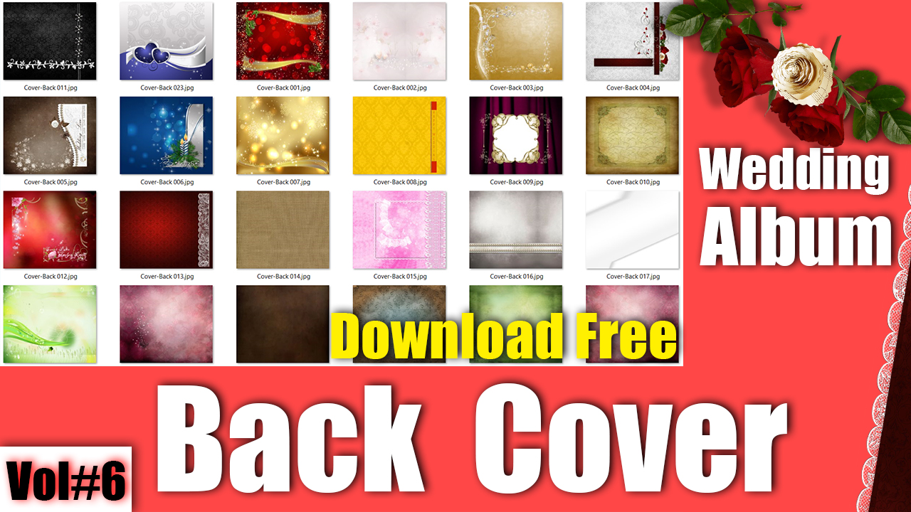 25+ Best Modern Wedding Album Back Cover PSD Templates Vol#6 - Desi Me ...