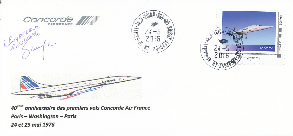 42 (b). Collection Concorde - CP/EP Vols Premiers / Derniers ...