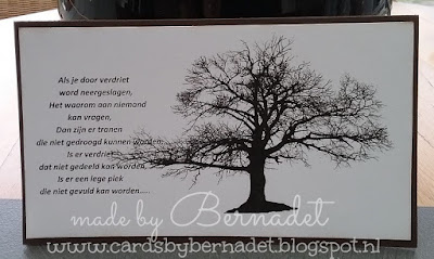 Cards by Bernadet: Condoleance kaartje