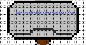 Minecraft Pixel Art Templates: Thor's Hammer (Mjölnir)