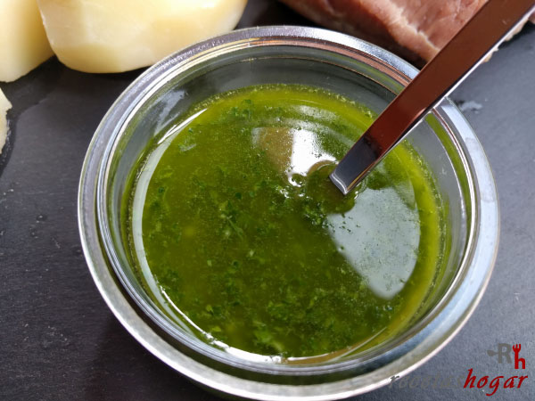 Mojo verde canario - Receta de cocina casera