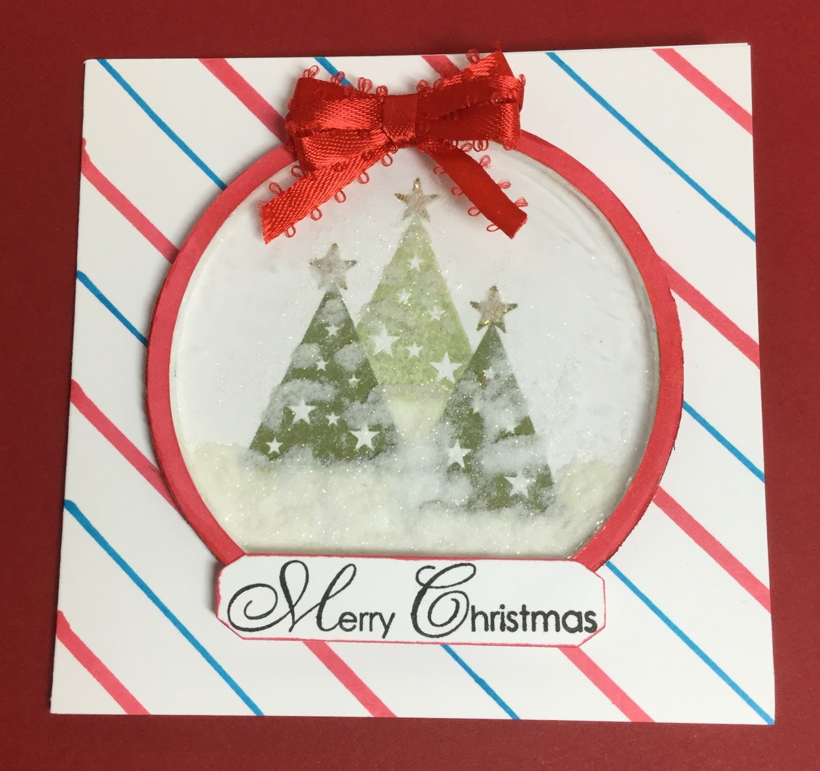 Early Morning Crafts: Shaker Christmas card