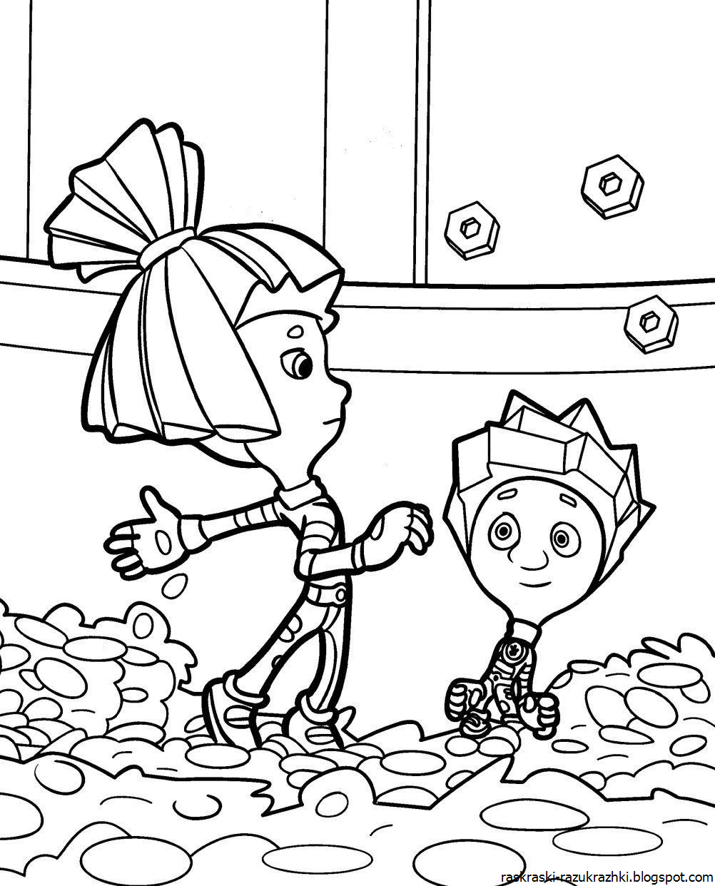 Фиксики Раскраска Бесплатно