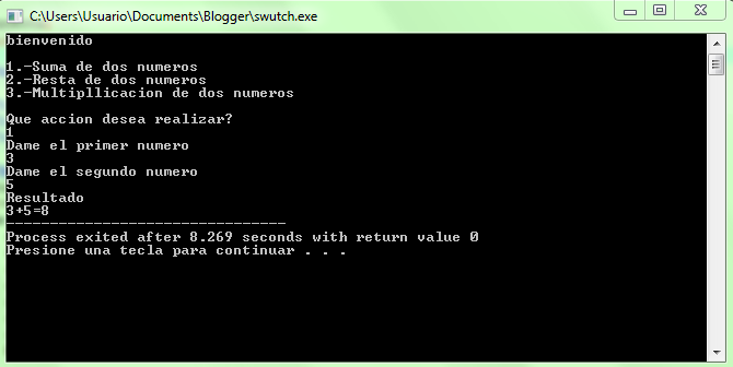 C++ Basico: Switch