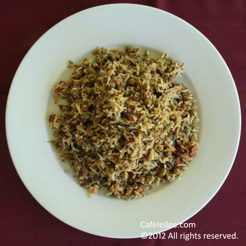Cafe Leilee کافه لیلی - Foods from Persia to Bay Area: Rice with Green ...