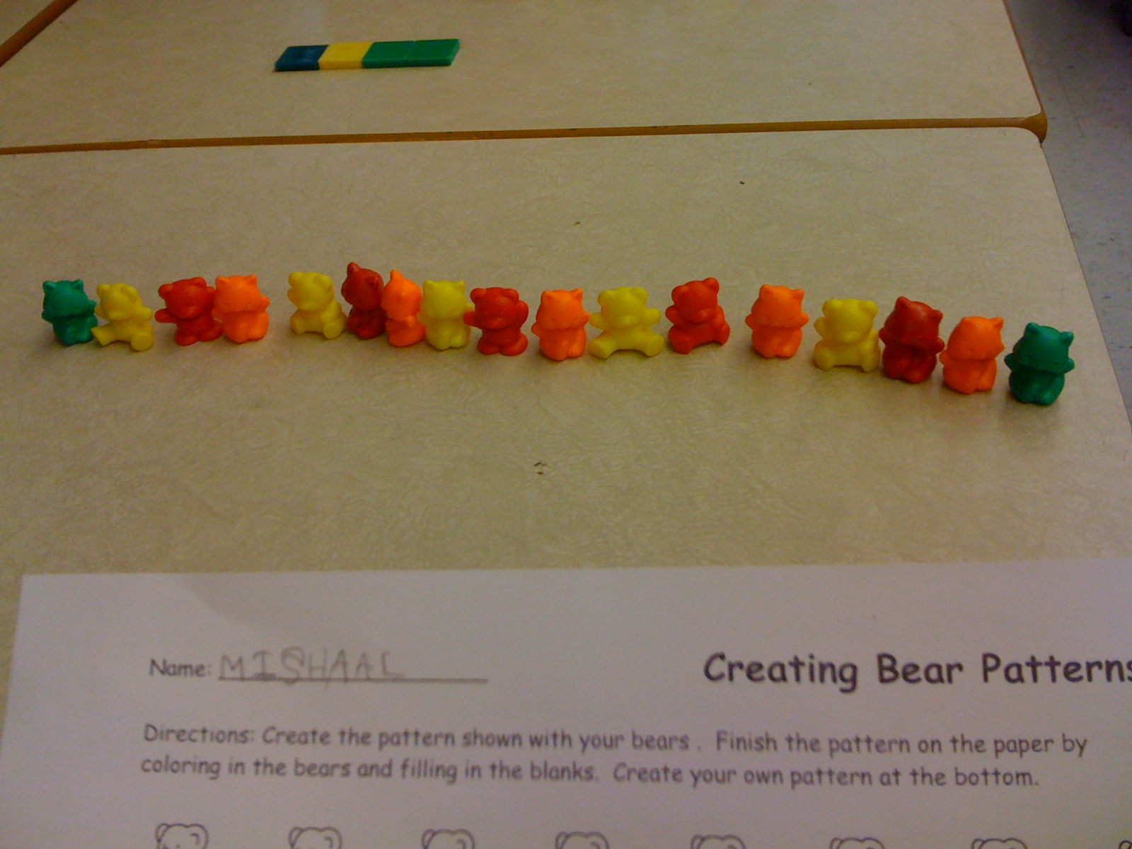 Fun in First Grade: Math: Bear Patterns!