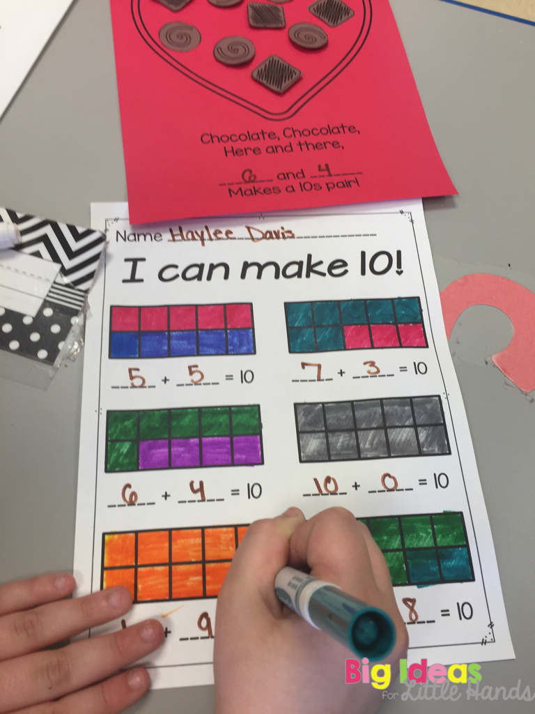 Valentine's Day Decomposing FREEBIE! - Big Ideas for Little Hands