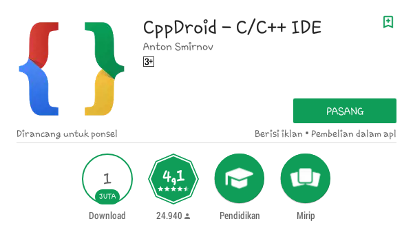 Ngoding C++ di Android - MyMastah