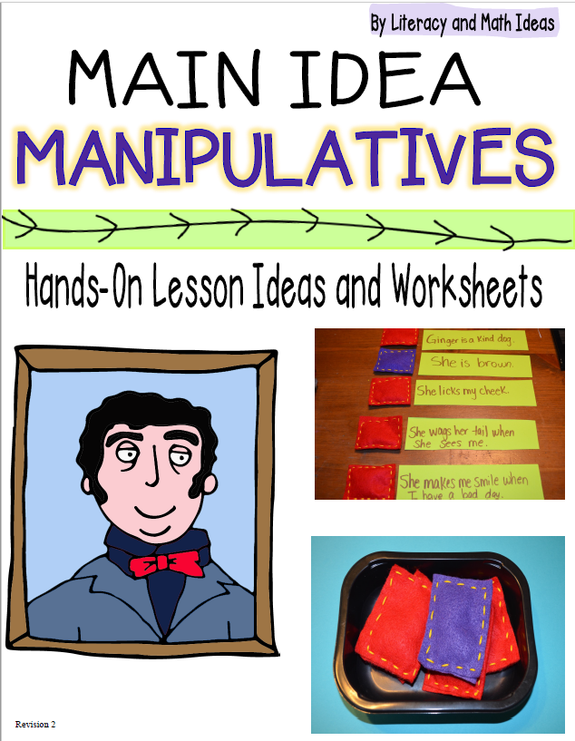 Literacy & Math Ideas: Hands-On Main Idea (Main Idea Manipulatives)
