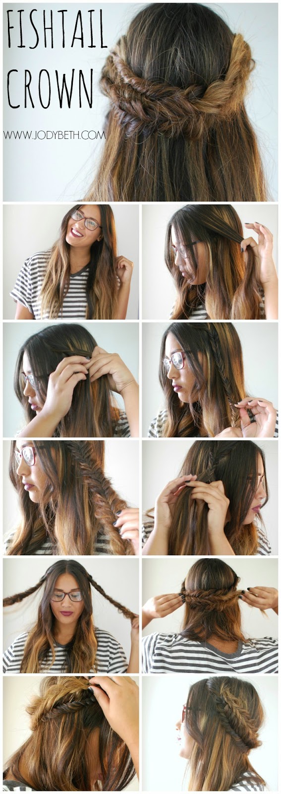 TUESDAY TUTORIAL: FISHTAIL CROWN BRAID | JODY BETH