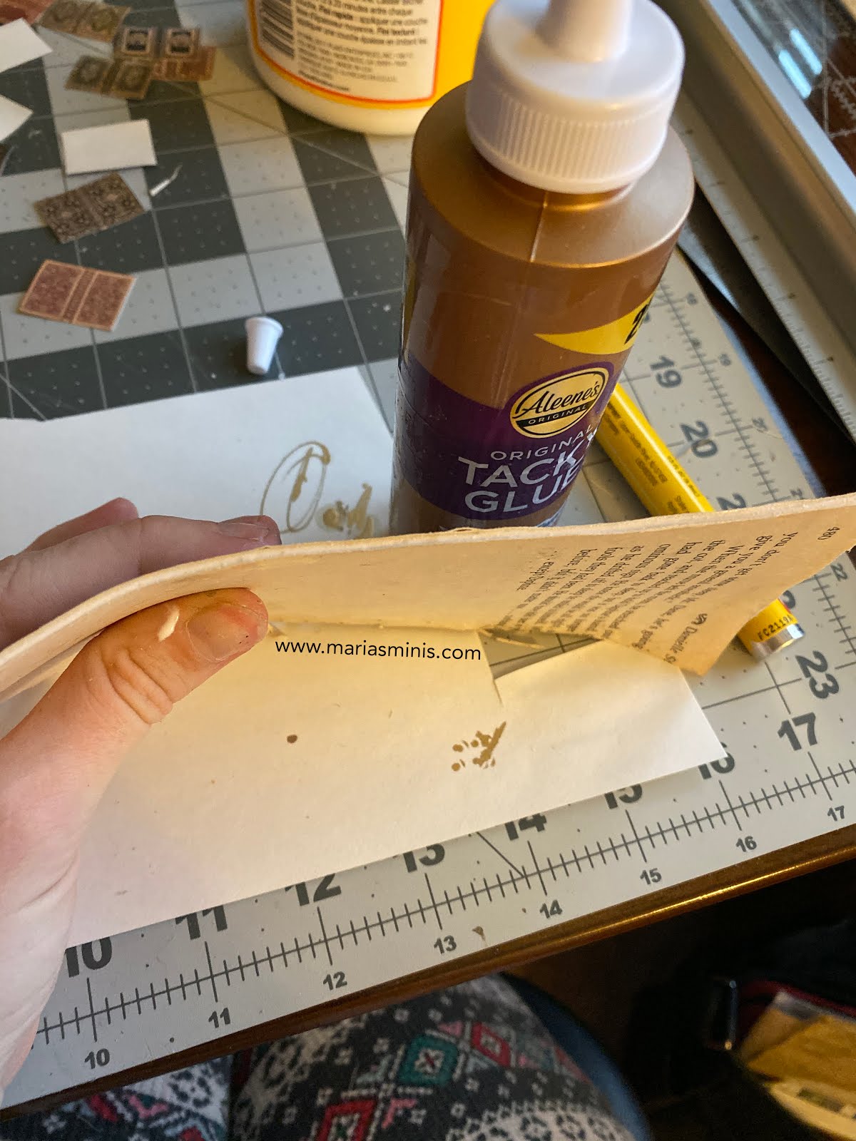 How To Make Miniature Antique Books and Free Printable