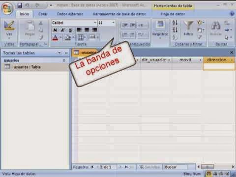 manual de access 2010: LA PANTALLA INICIAL