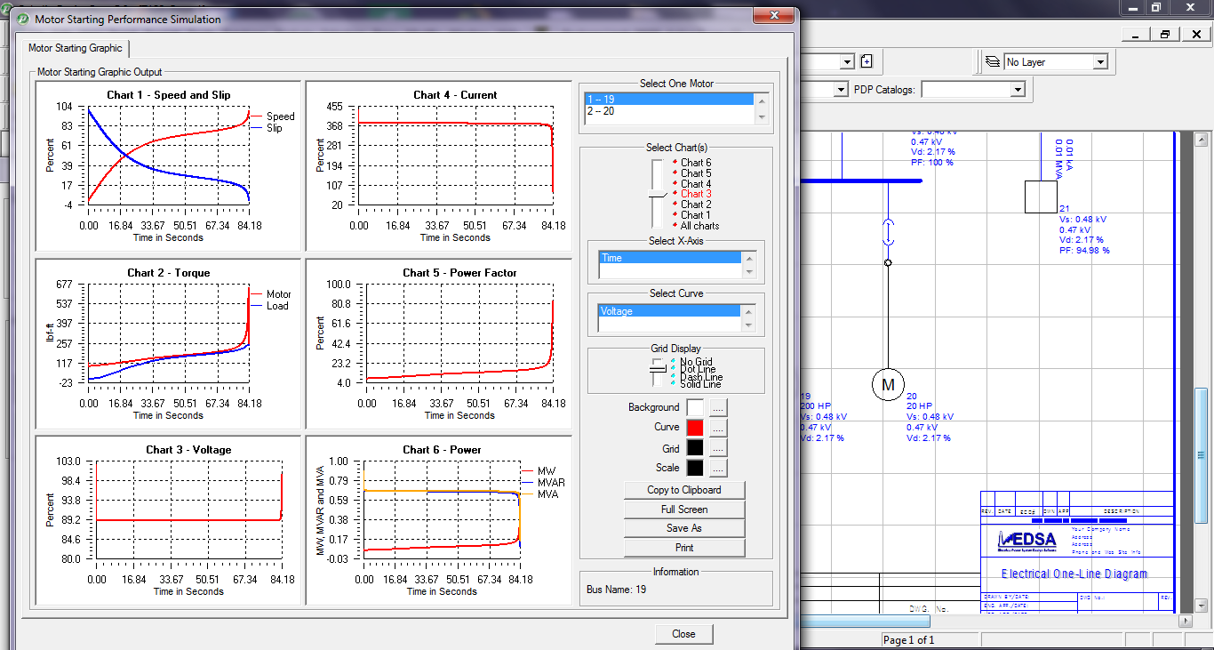 Calculo de Arranque de Motor en Excel