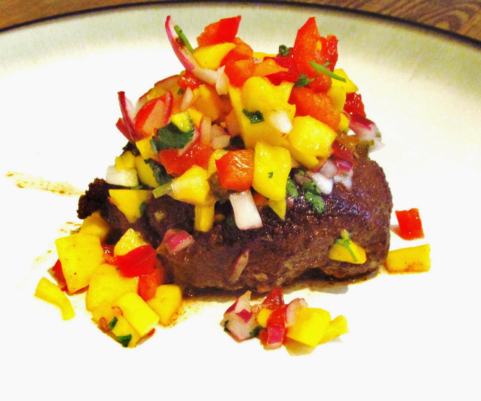 Fresh Food Frenzy Project: Spiced Beef Tenderloin with Mango Hot Pepper ...