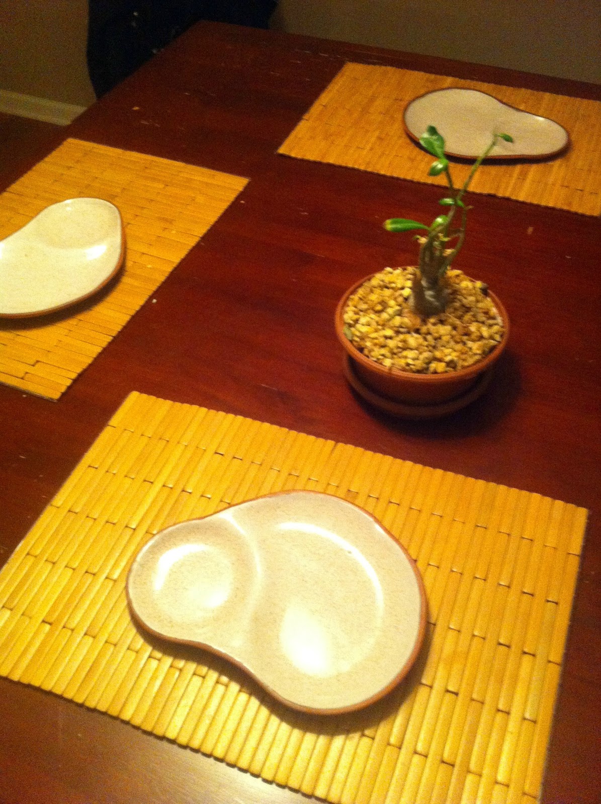 Thriftionary: Thrifted: Stone-Clay Plates...organic-ish