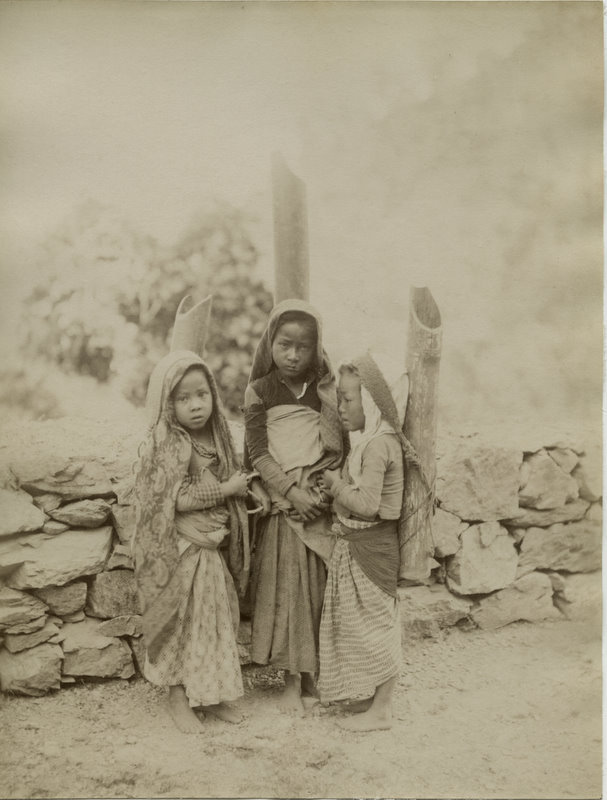 Three Children - Northern India 1890's - Old Indian Photos