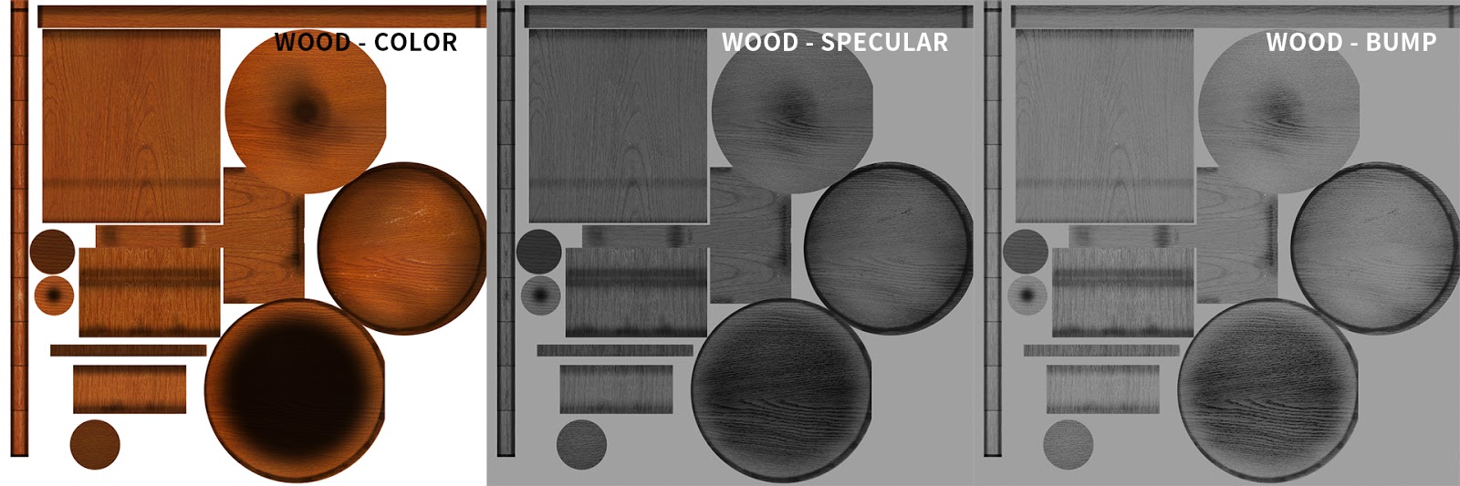 Mezzanotte。: 3D Texture - Tables