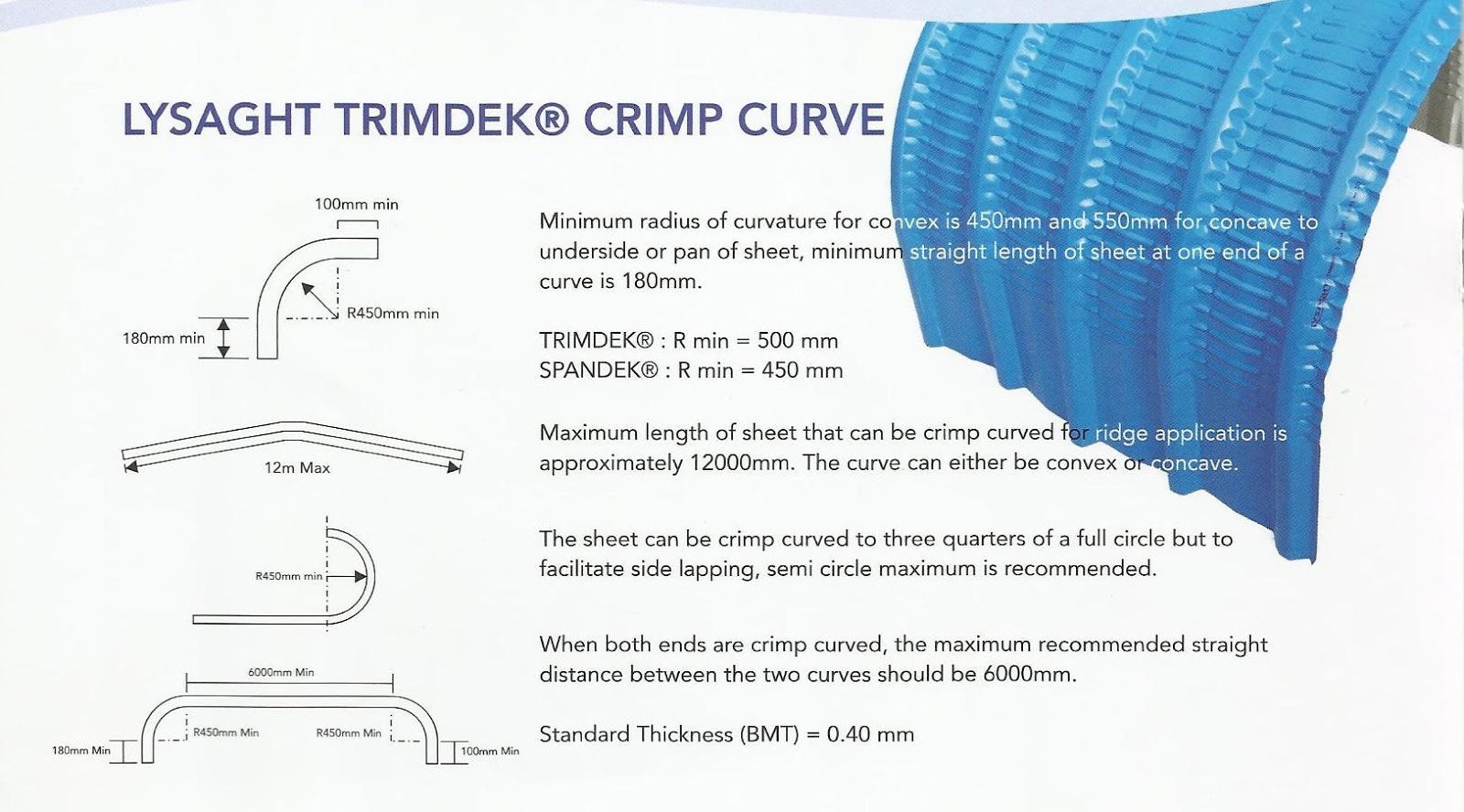 CV. BERKAT LANCAR JAYA: ATAP TRIMDEK LYSAGHT CRIMP CURVE