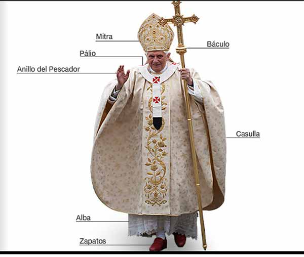 Imaginería religiosa "San Juan de Dios": VESTIMENTA PAPAL