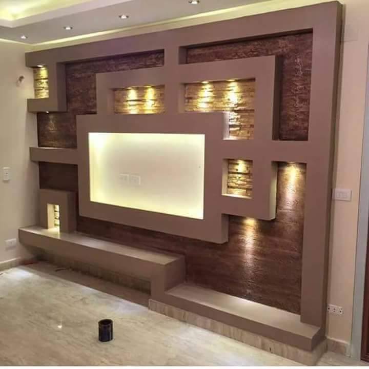 Gypsum Tv Wall Design - Decoration Ideas