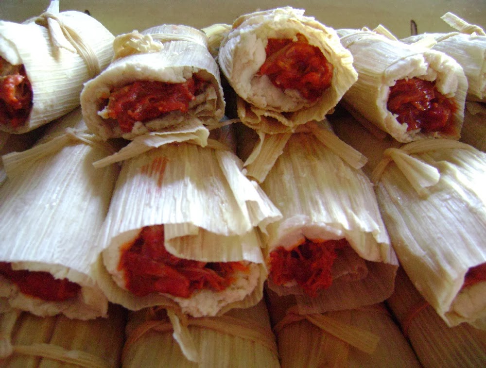 Moonrises and Morning Tea: hot tamales!