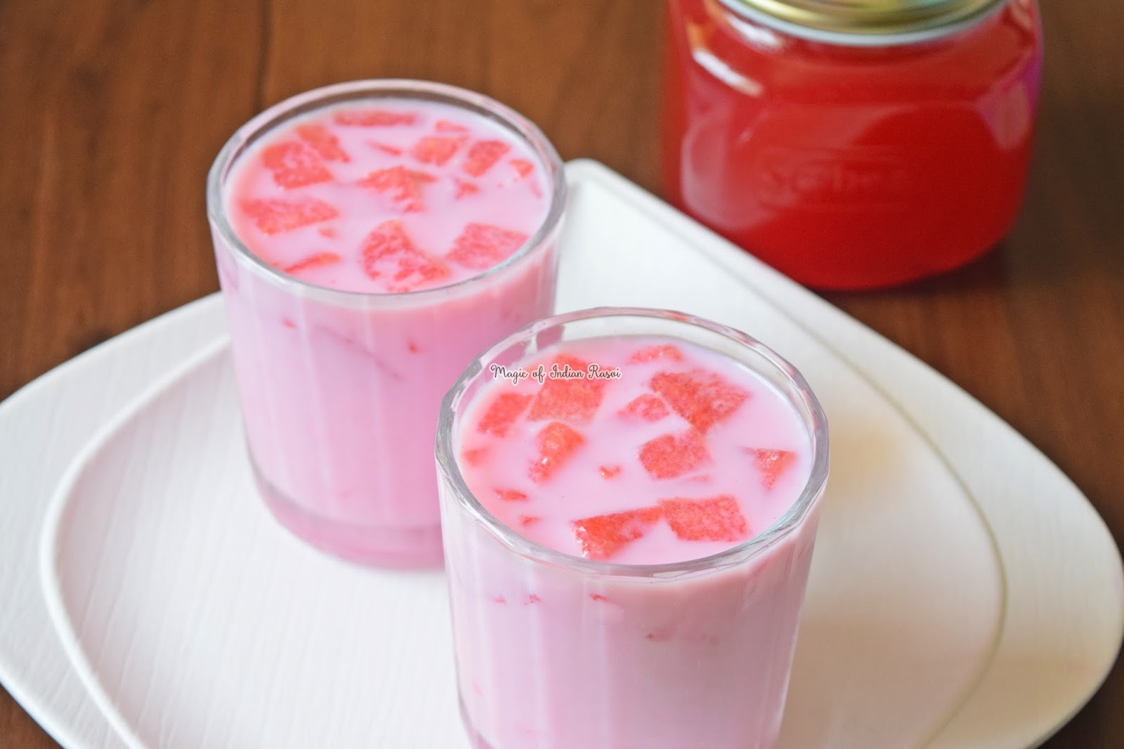Fresh Rose Petals Syrup Recipe - Rose Milk Sharbat - फ्रेश रोज पेटल ...