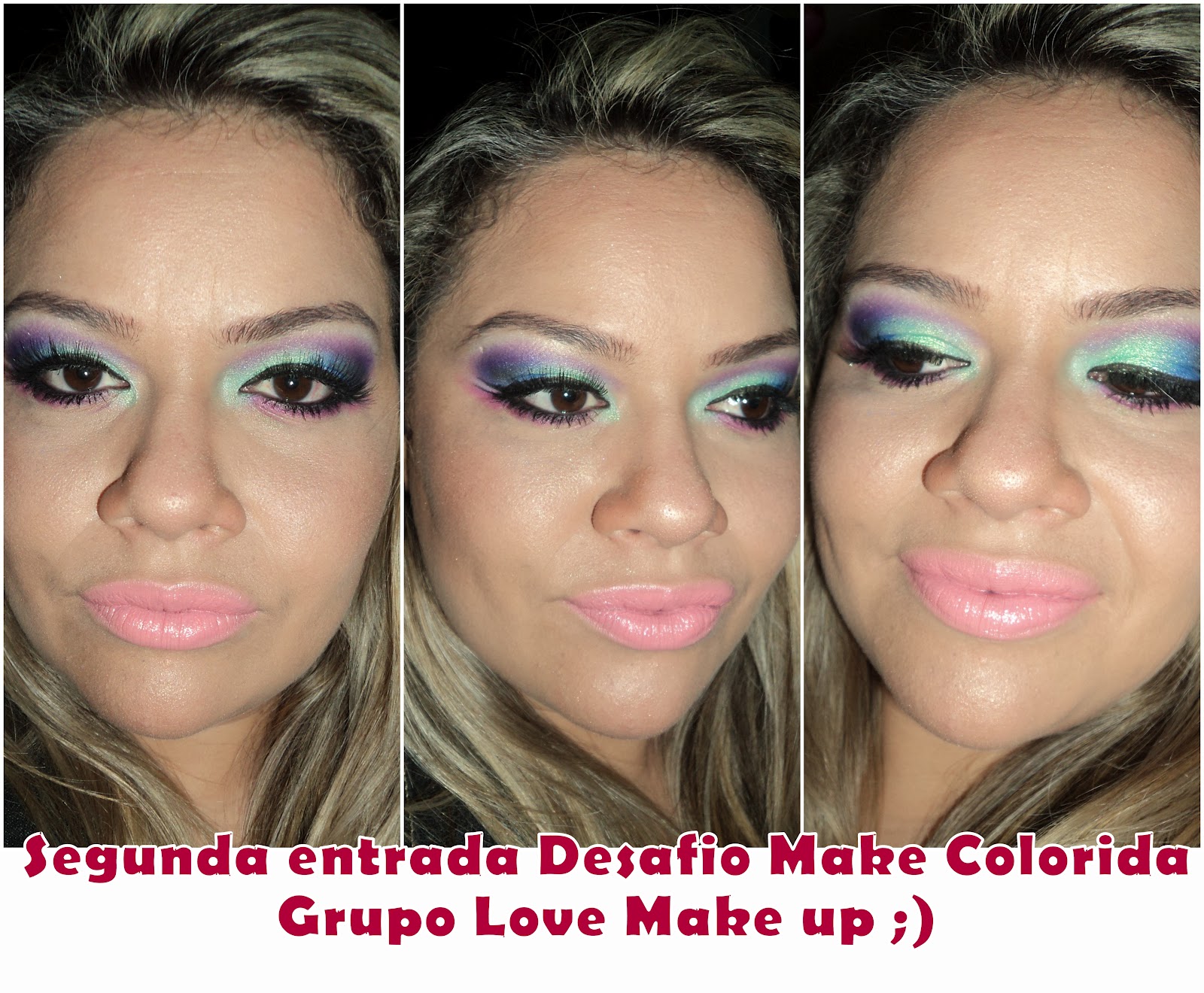 Pink Básico: Maquiagem Colorida