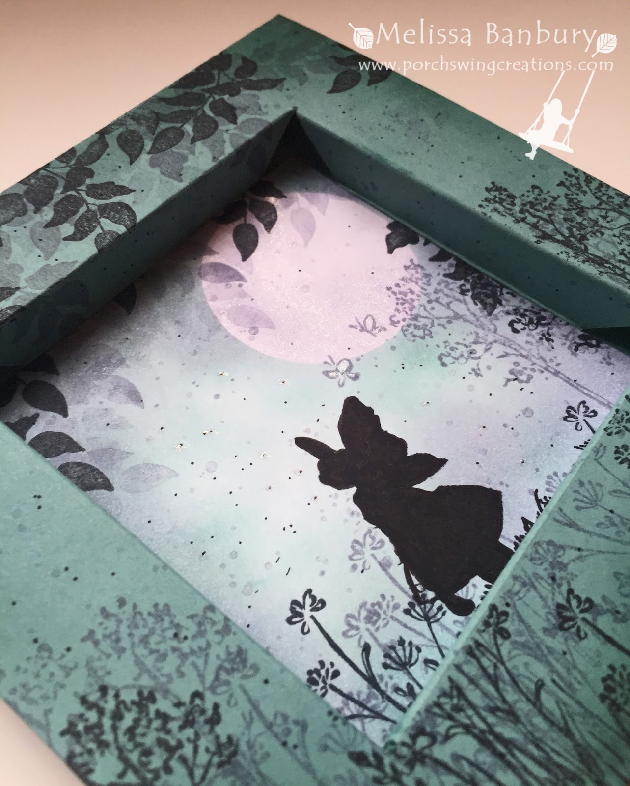 Porch Swing Creations: Nightime Magic Shadow Box Card