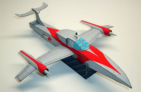 Ultraman Ace: TAC Arrow Papercraft | Paperized Crafts