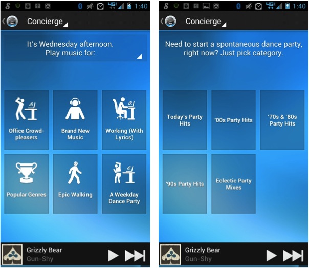 Fingers Crossed!: Music App: Songza