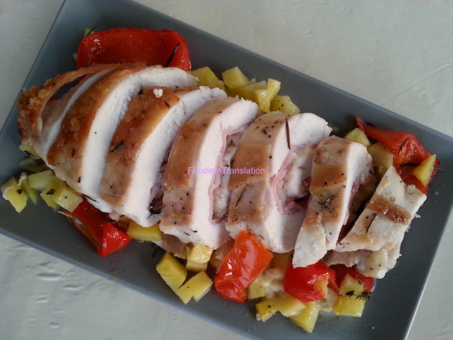 Petto di pollo ripieno - Stuffed chicken breast ~ Foodie in Translation