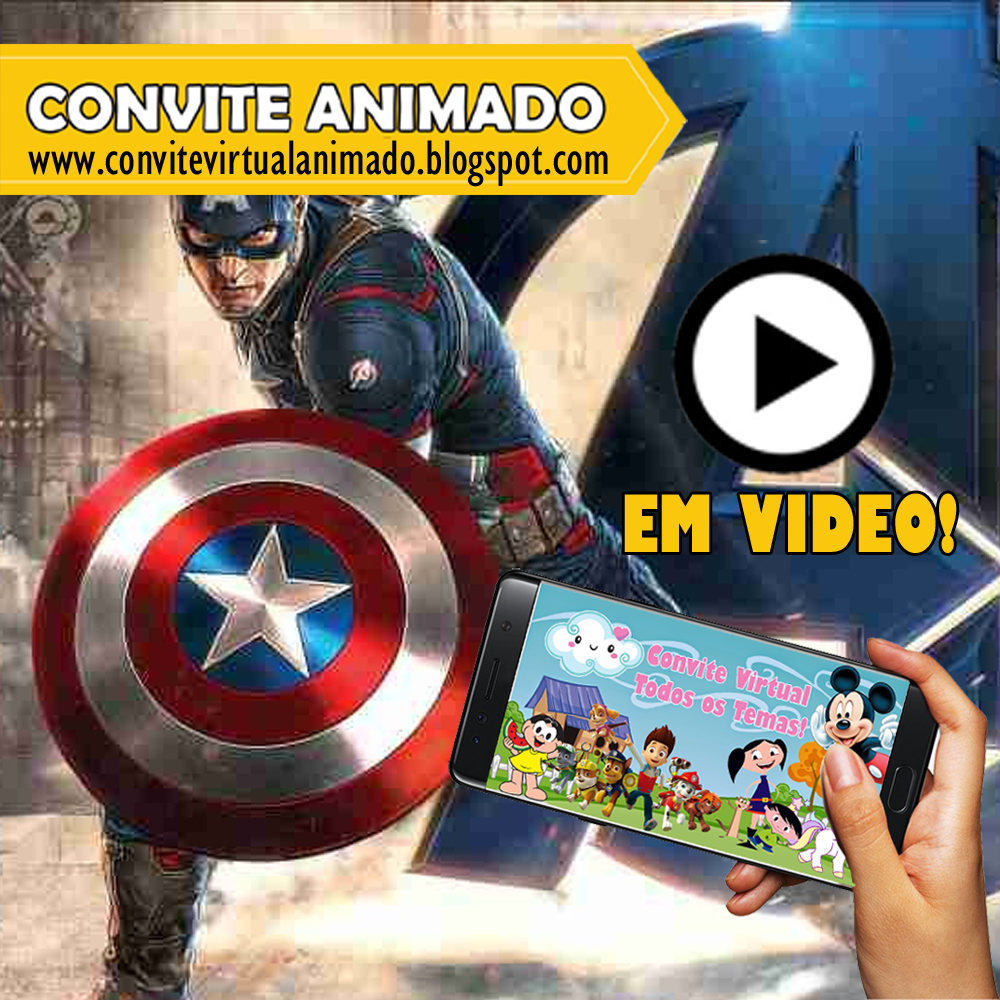 Faça Lindos Convites Virtuais Animados ~ Sua Festa Digital