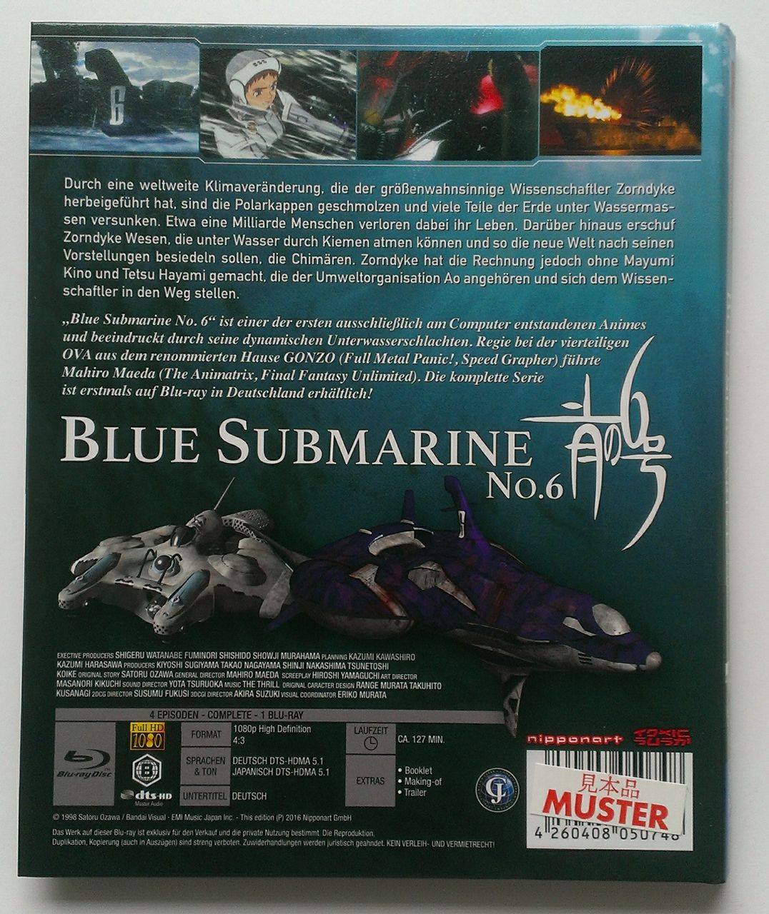 We Love Japan: Review: Blue Submarine No. 6 - Collector's Edition Blu-Ray
