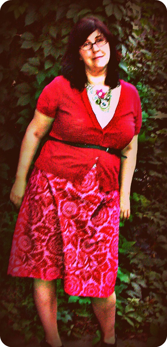 schmatte: Blossom Blockade Bias Skirt