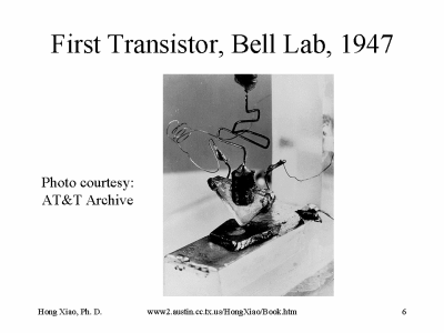 Information Technology: Transistor 1947