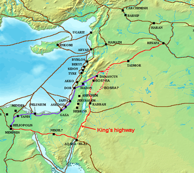 Ancient World History: King’s Highway and Way of The Sea