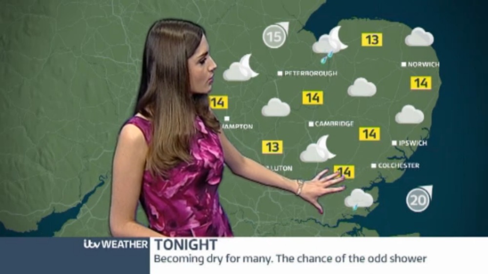 UK Regional News Caps: Alice Piper - ITV Anglia Weather