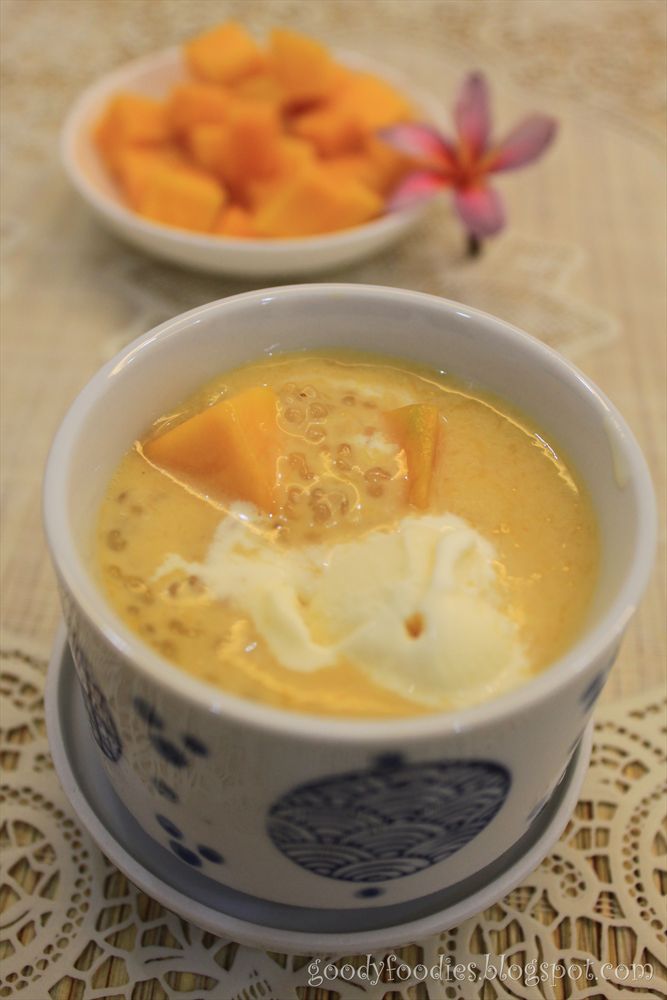 GoodyFoodies: Recipe: Chilled mango cream with sago pearls